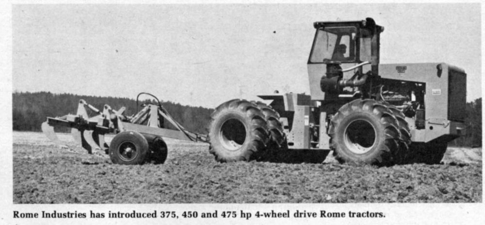 Rome 4 Wheel Drive Tractors