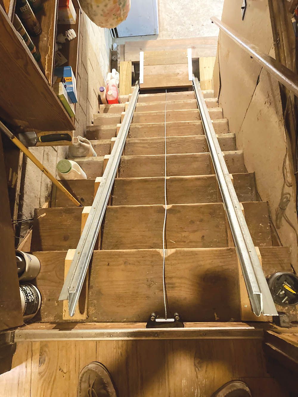 Diy Stair Lift DIY Steel Structure Stairs Timber Tread Modern Marble
